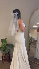 Double Layer Bow Veil – Tailoredtulle