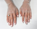 Tulle Bridal Gloves - Fingerless Wedding Gloves Custom Sizes ...