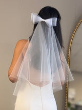 Double Layer Bow Veil – Tailoredtulle